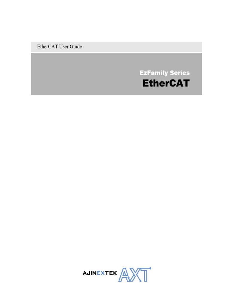 EtherCAT UserGuide KOR | PDF