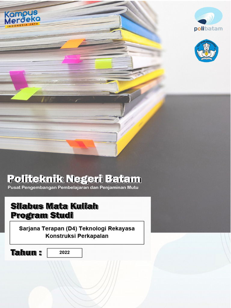 Silabus Program Studi Sarjana Terapan Teknologi Rekayasa Konstruksi Perkapalan | PDF