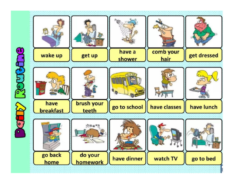 INGLES VERBOS IMAGENES | PDF