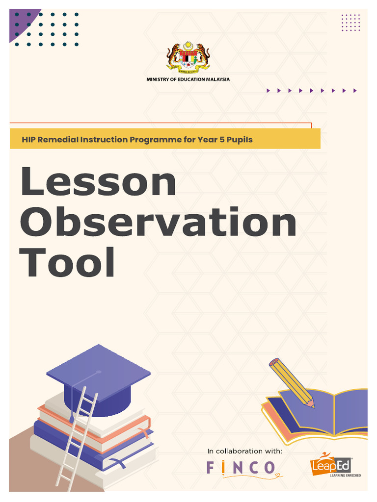 Year 5 Lesson Observation Tool | PDF | Educational Assessment | Learning