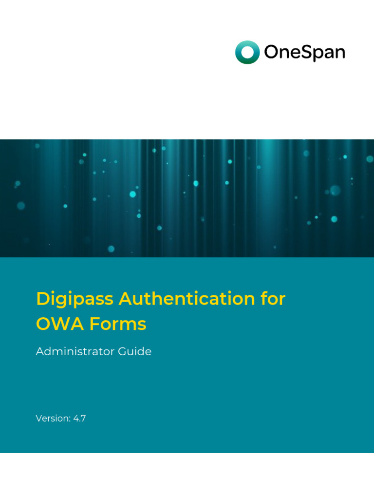 Digipass Authentication For OWA Forms Administrator Guide | PDF ...