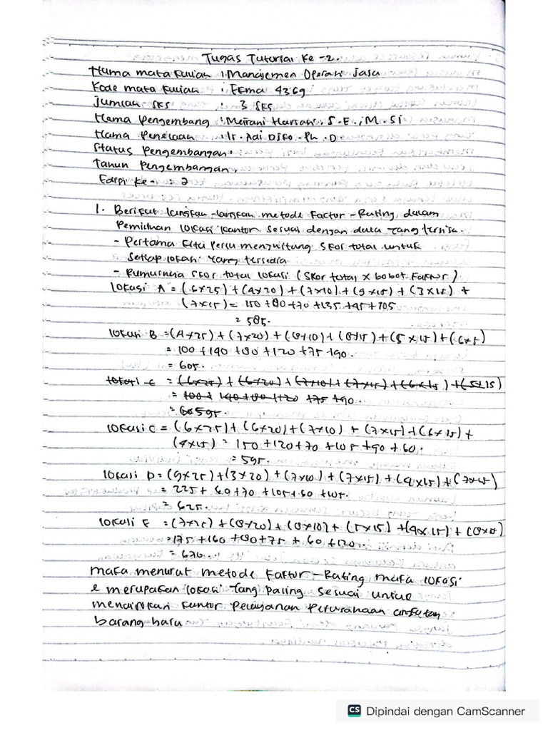 Manajemen Operasi Jasa | PDF