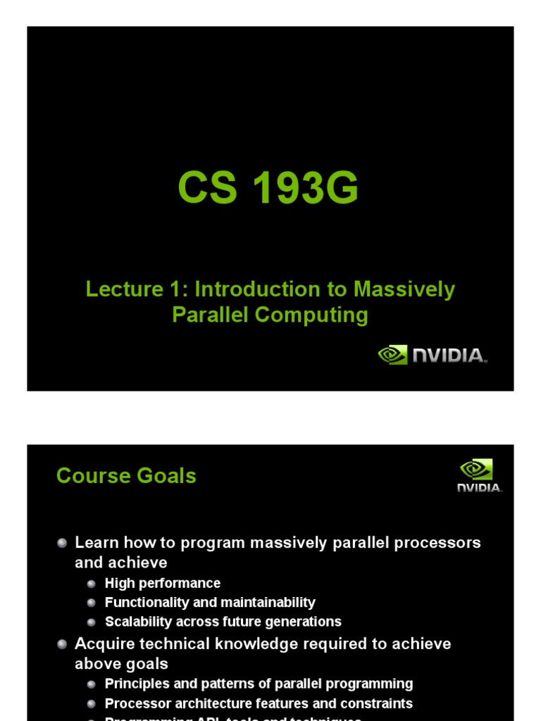 Introduction To Massively Parallel Computing Thread Computing Parallel Computing