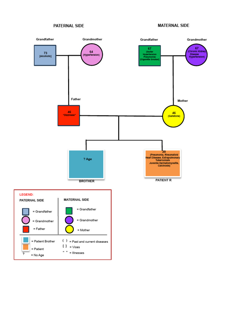Genogram Final | PDF | Grandparent | Hypertension