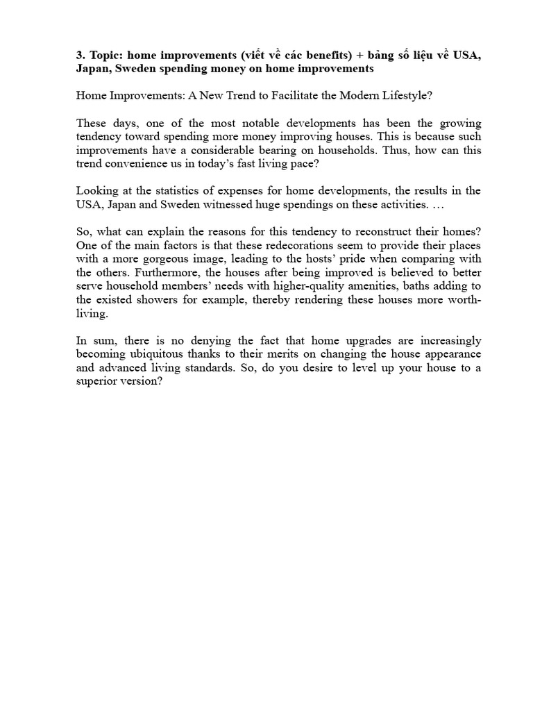 Article 8 Home Improvements | PDF | Home & Garden