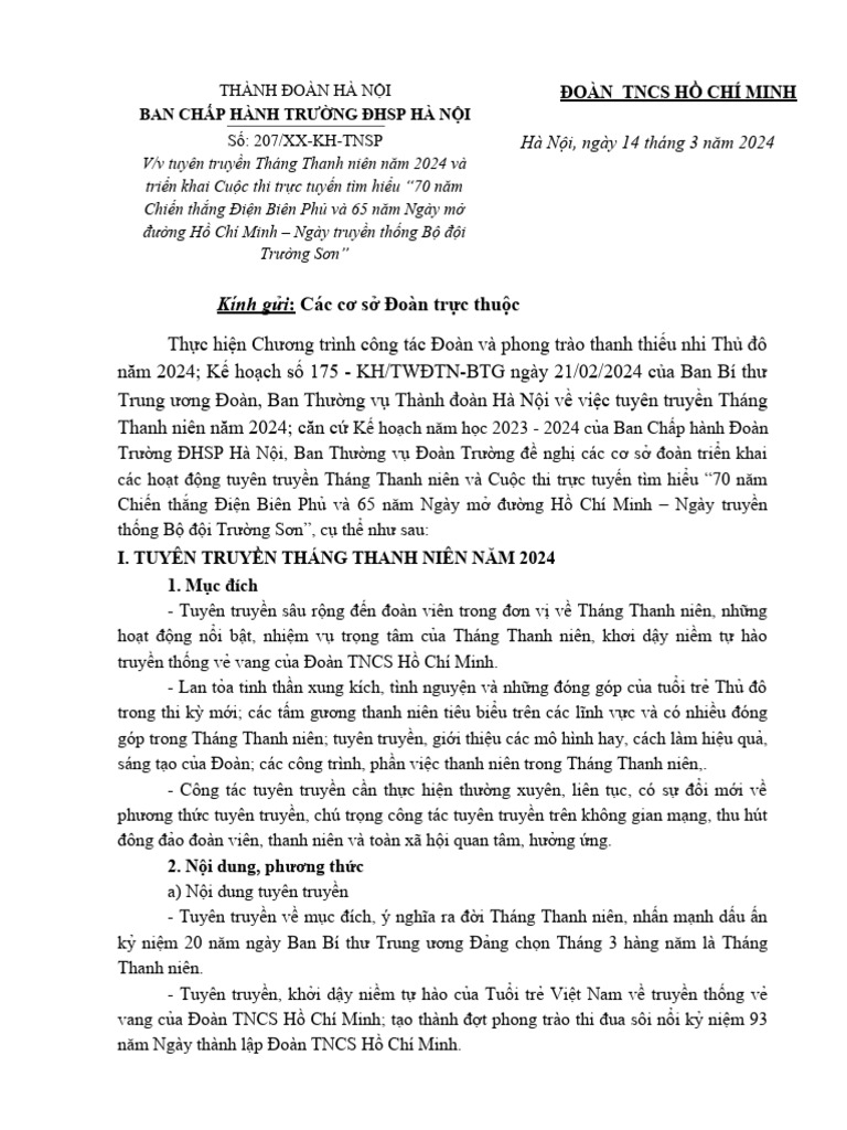 CV tuyên truyền | PDF