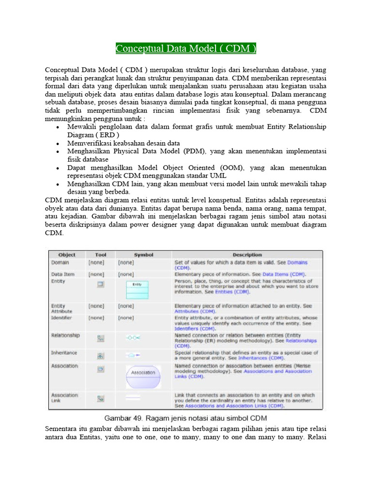 Conceptual Data Model | PDF