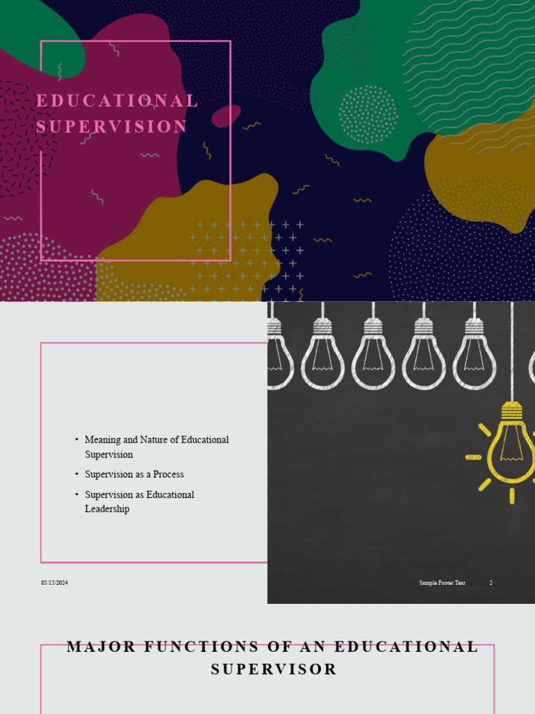 Educational Supervision Part Two | PDF | Teachers | Leadership