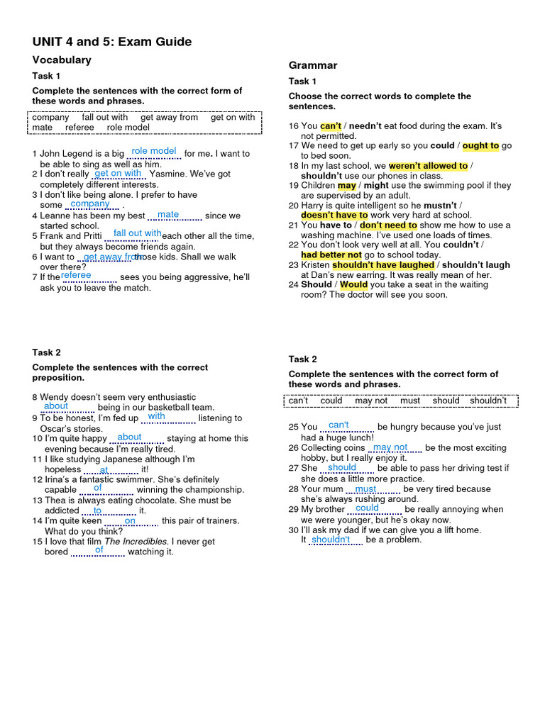 4th Partial Exam Guide | PDF | Vocabulary | Curiosity