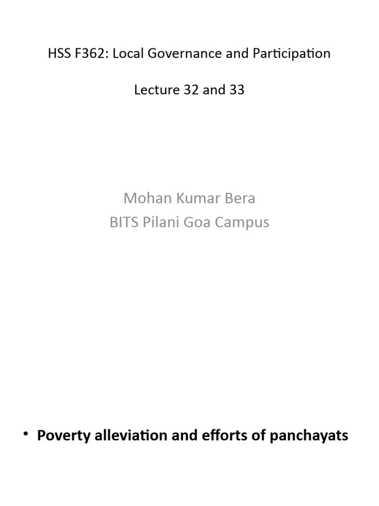 Lecture 32 and 33 | PDF | Poverty | Poverty & Homelessness