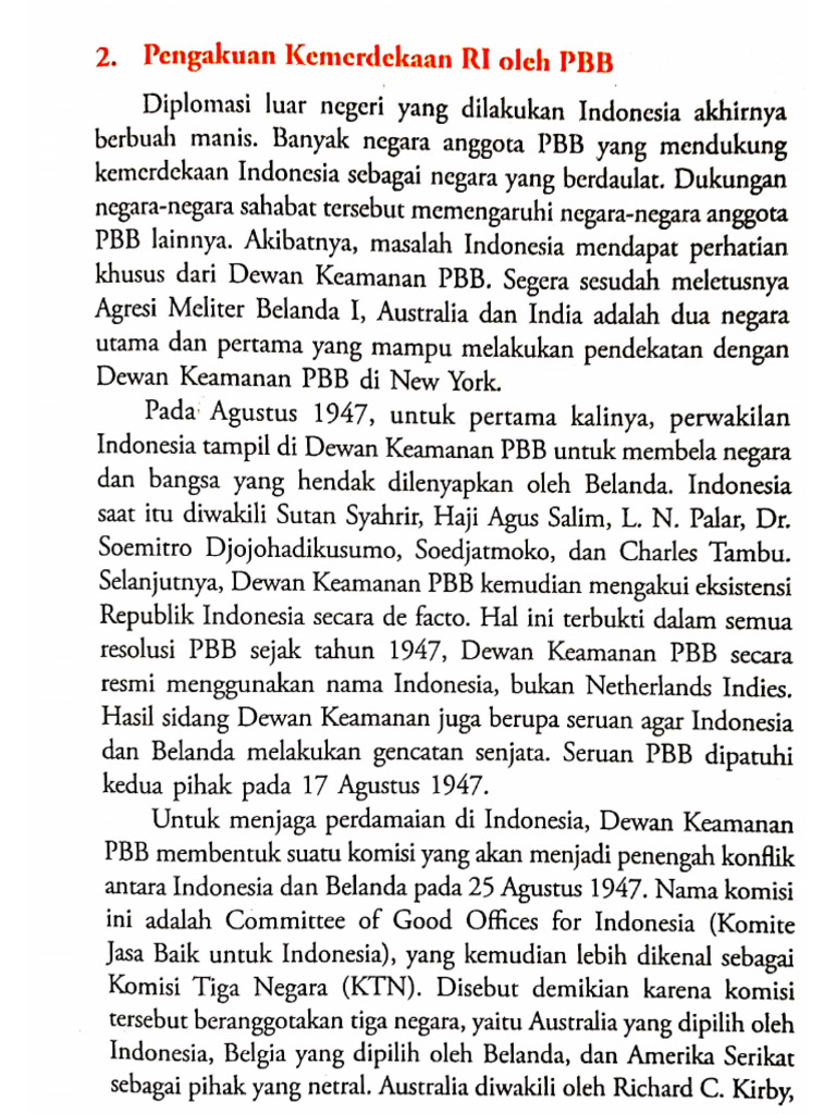 pengakuan ri oleh PBB | PDF