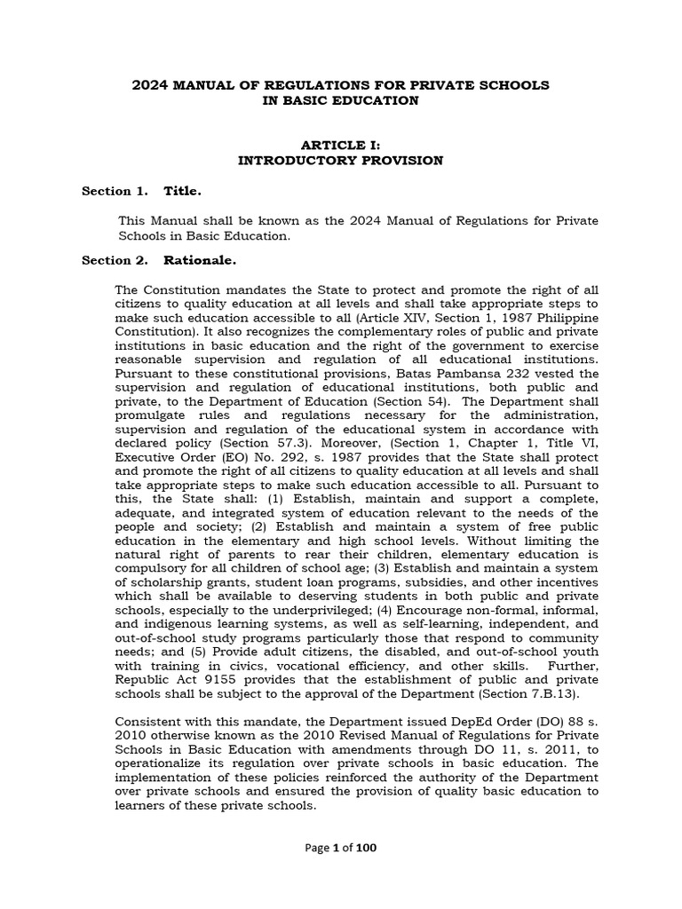 v3. REVISED - Manual of Regulation For Private Schools in Basic ...