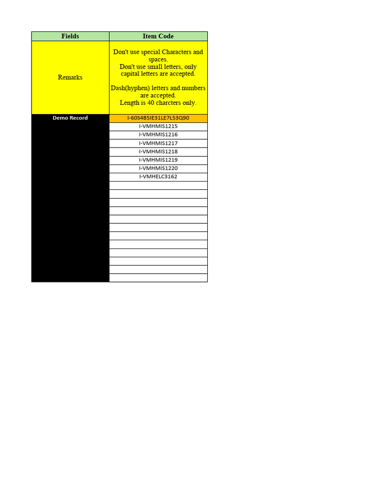 Material Code Creation Template-Revised Material Code Creation Template ...
