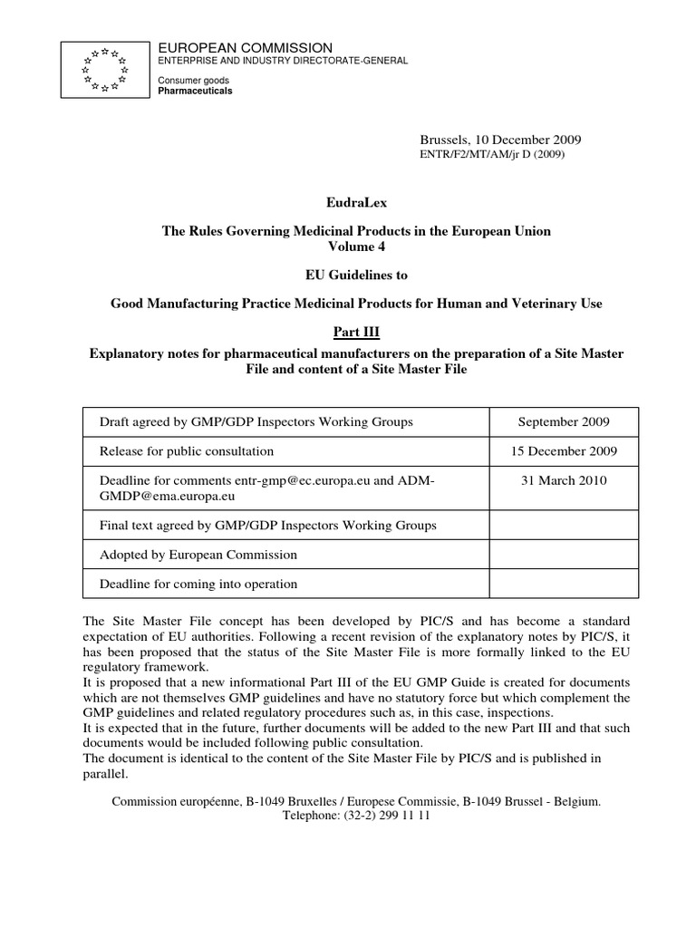 Site Master File PC en | PDF | Quality Management System | Quality ...