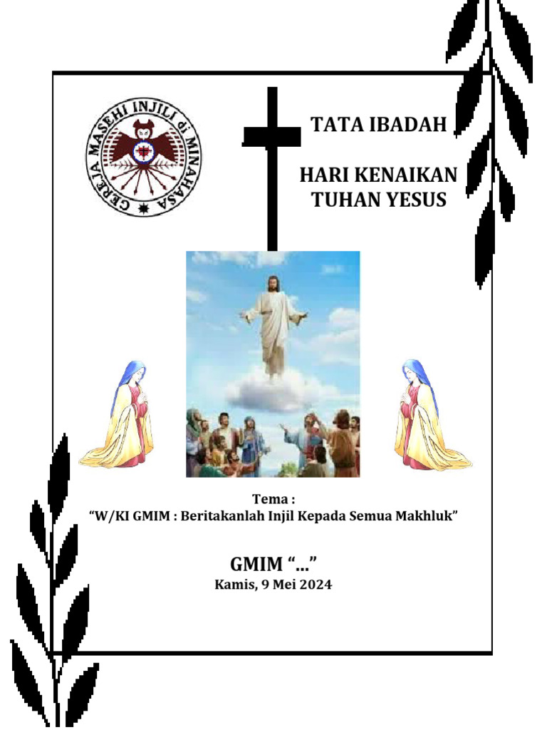 Tata Ibadah Hari Kenaikan Tuhan Yesus Ke Sorga Kamis 9 Mei 2024 Pdf