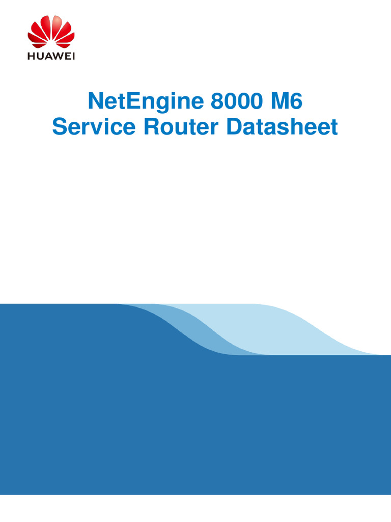 NetEngine 8000 M6 Service Router Data Sheet | PDF | International ...
