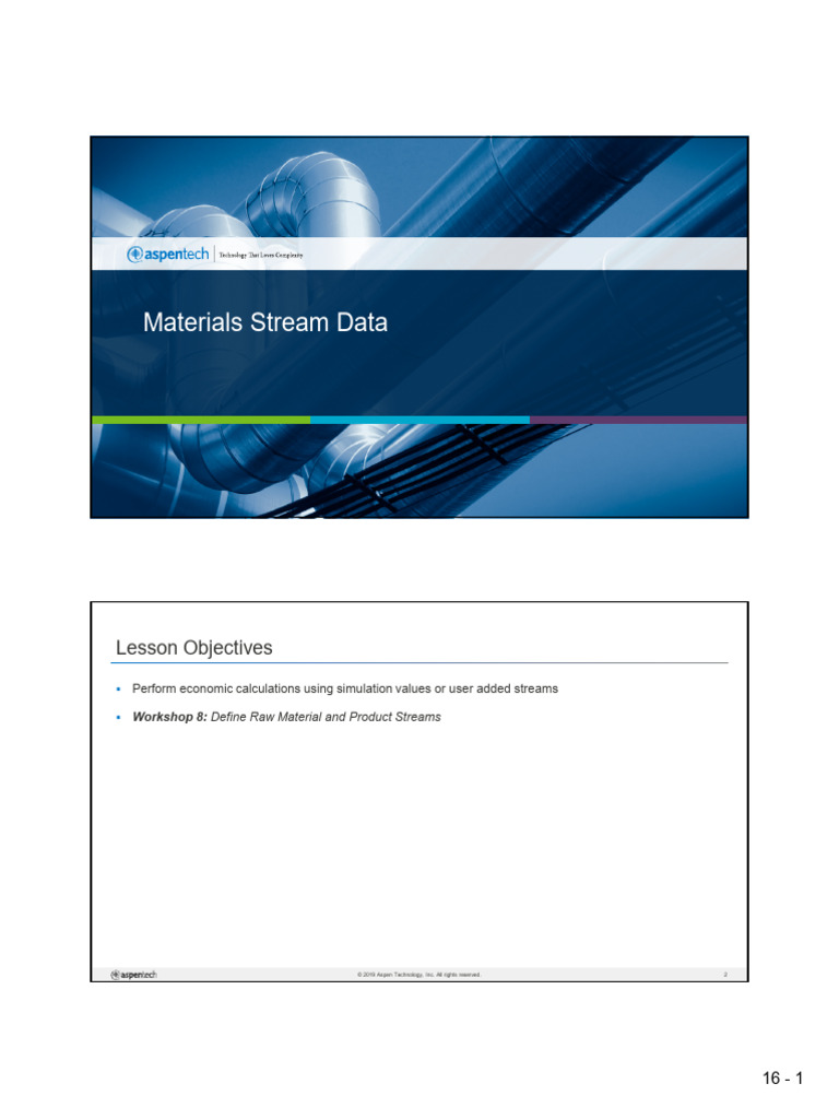 Material Stream Data - WS8 | PDF | Simulation | Double Click