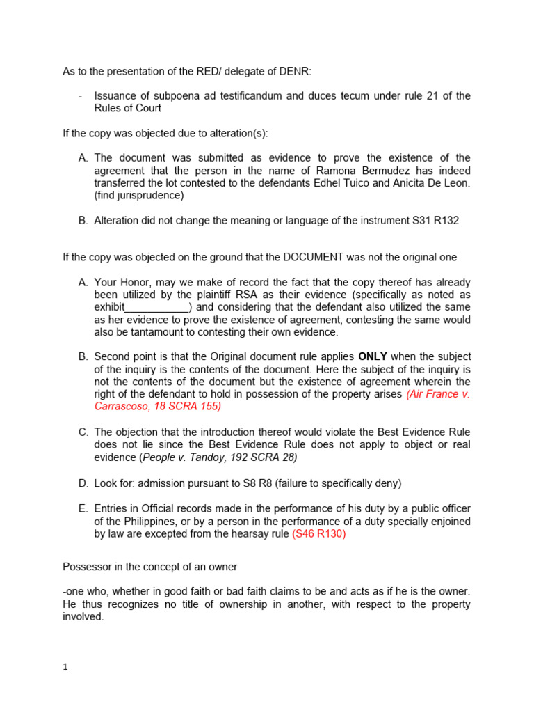 Case Arguments | PDF | Subpoena Duces Tecum | Civil Law (Common Law)