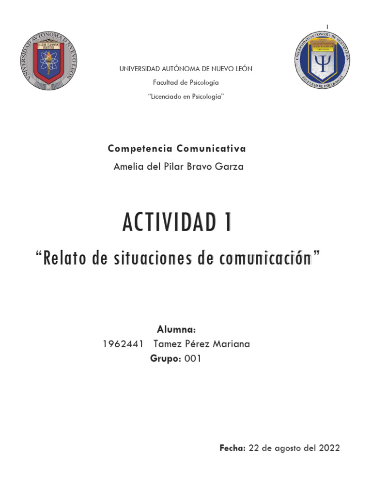 Actividad 01 E1 | Descargar gratis PDF | Comunicación | Sociolingüística