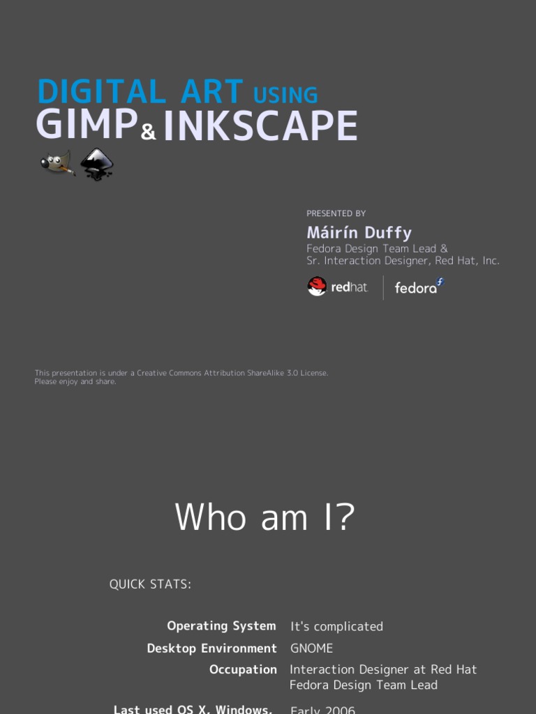 Inkscape Gimp Tutorial | PDF | Creative Commons | Creative Commons License