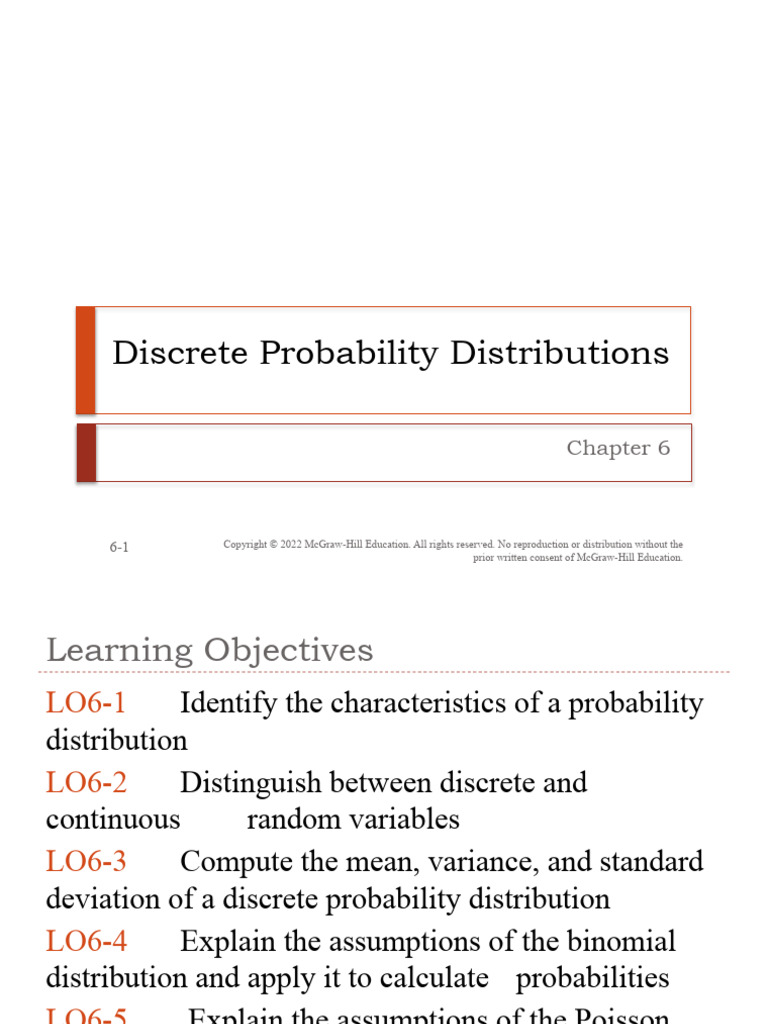 Lind 10e Chap006 | PDF | Probability Distribution | Variance