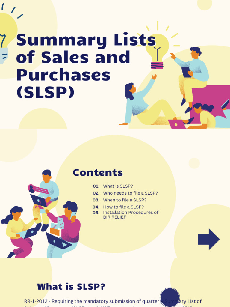SLSP Presentation BIR | PDF | Computer File | Value Added Tax