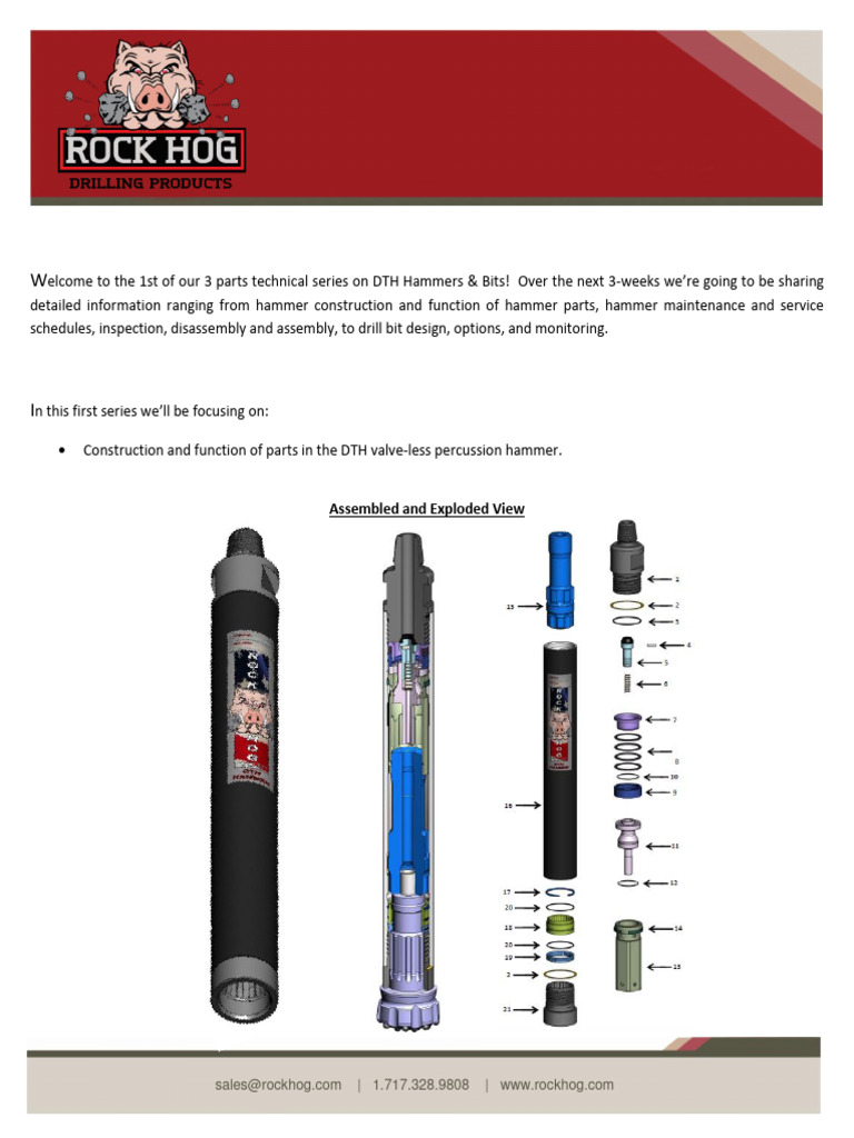 Hammer Series - 1 Construction Function | PDF | Piston | Valve