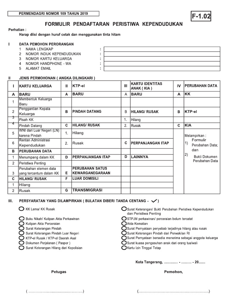 FORM F.1.02 (113rim) | PDF