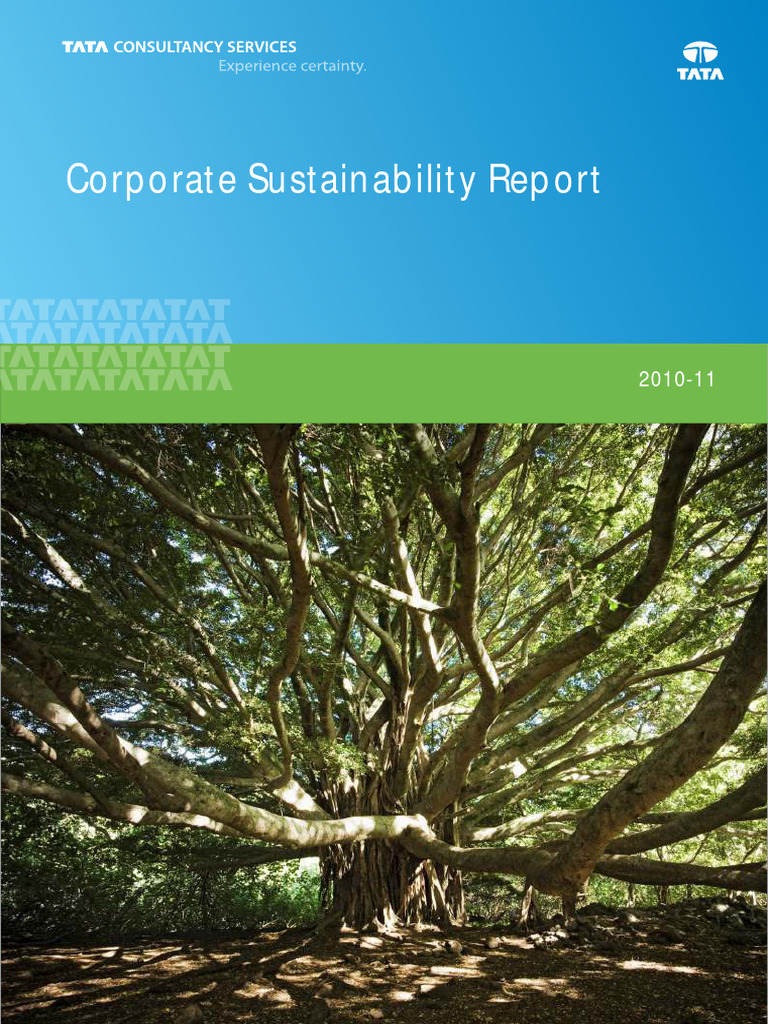 TCS Corporate Sustainability Report 2010-11 | PDF | Sustainability | Trees