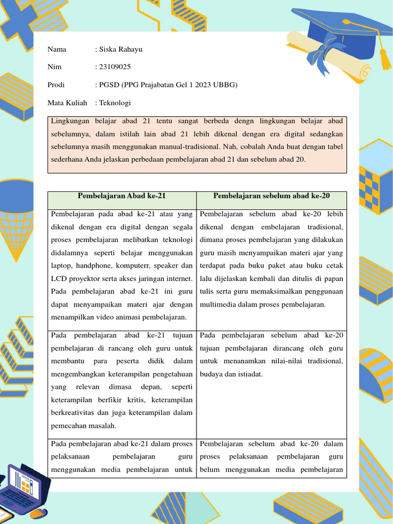 Koneksi Antar Materi Teknologi (Topik 7) | PDF