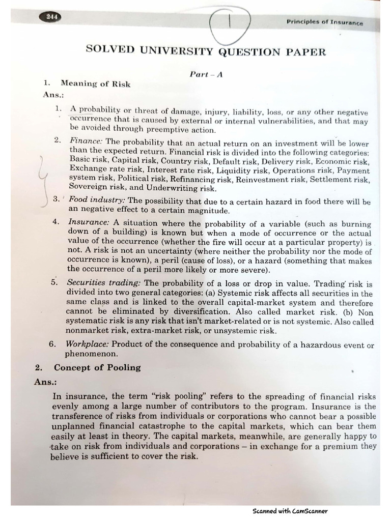 Principles Of Insurance Pdf