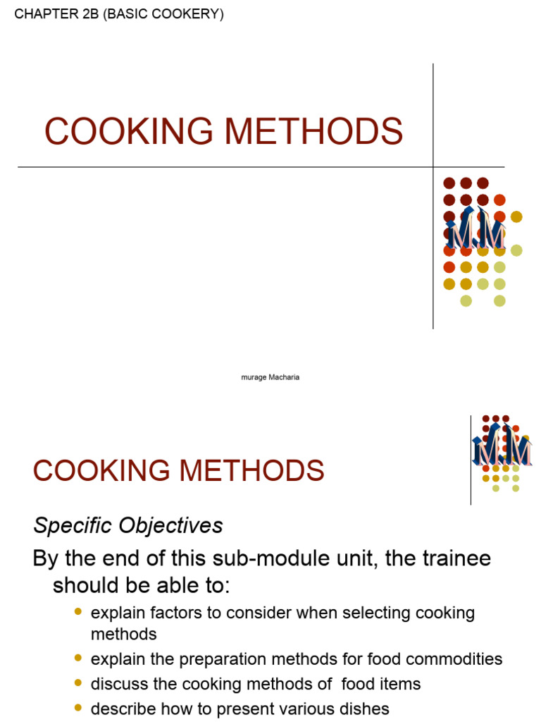 method of cooking | PDF | Cooking | Grilling