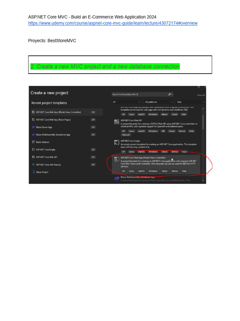 ASP - NET Core MVC - Build An E-Commerce Web Application 2024. - Pages 07-08 | PDF | Model–View ...