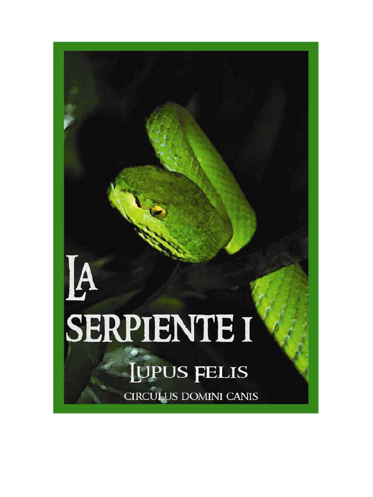 A Serpente I - Lupus Felis | PDF | Adão e Eva | Homeopatia