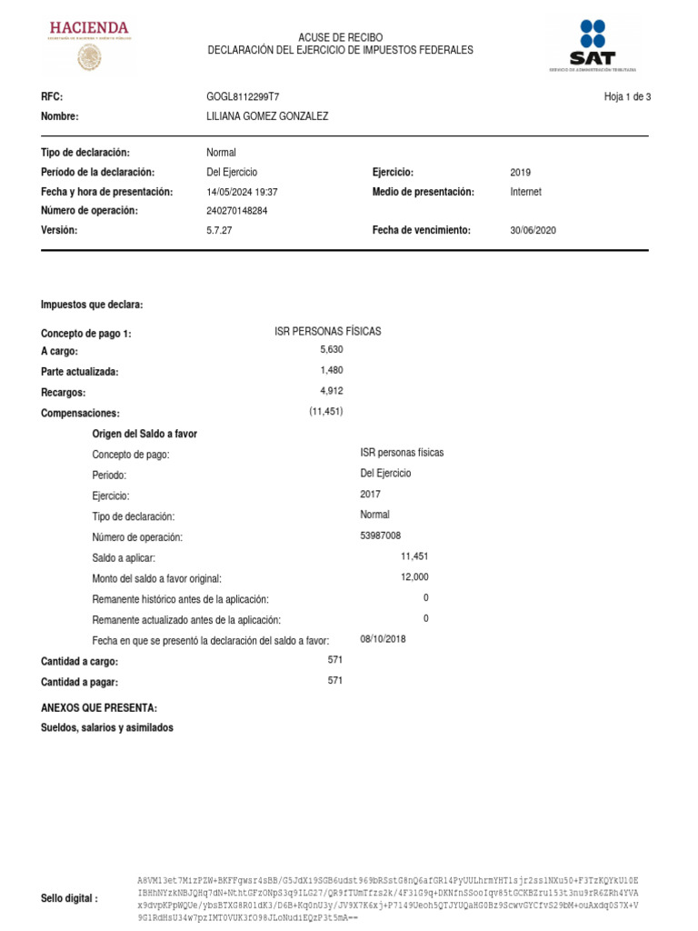 Acuse 2019 | PDF | Bancos