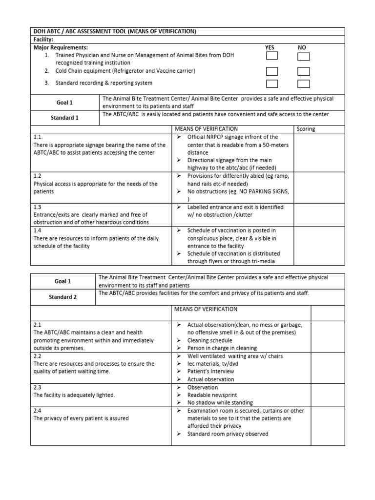 Animal Bite Self-Assessment Form | PDF | Rabies | Vaccines