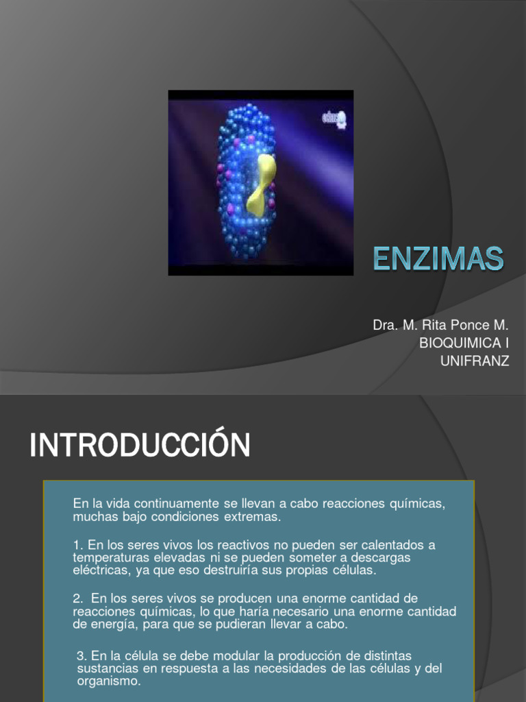 Tema Enzimas 1 | PDF | Enzima | Sitio activo