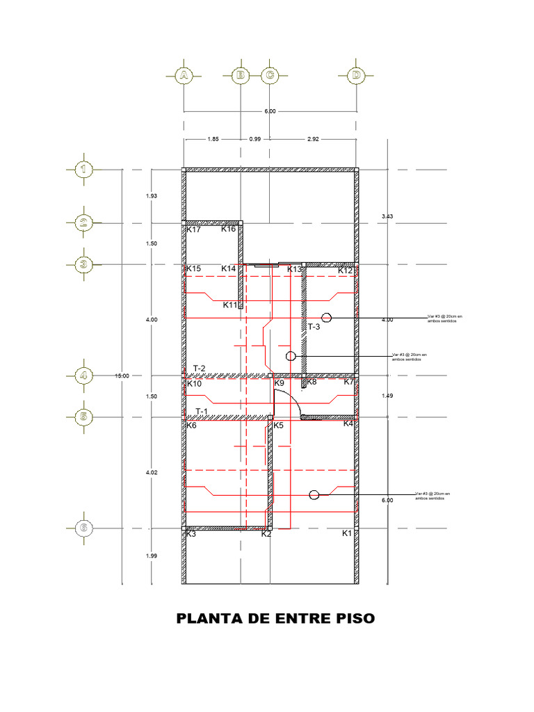 Planta de Entrepiso-Model | PDF