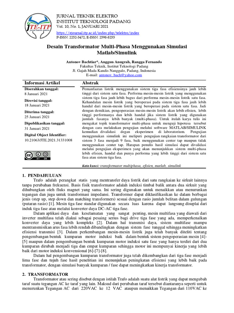 8.+antonov Desain+Transformator+Multi-Phasa | PDF | Komputer