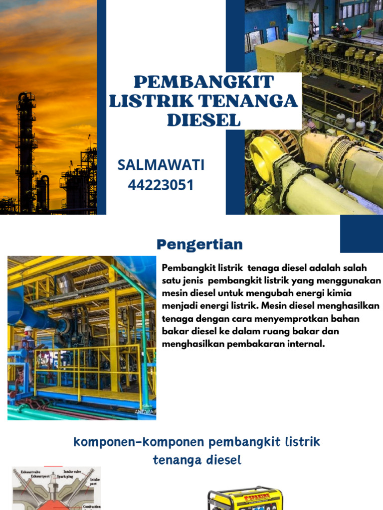 Skema Pembangkit Listrik Diesel | PDF