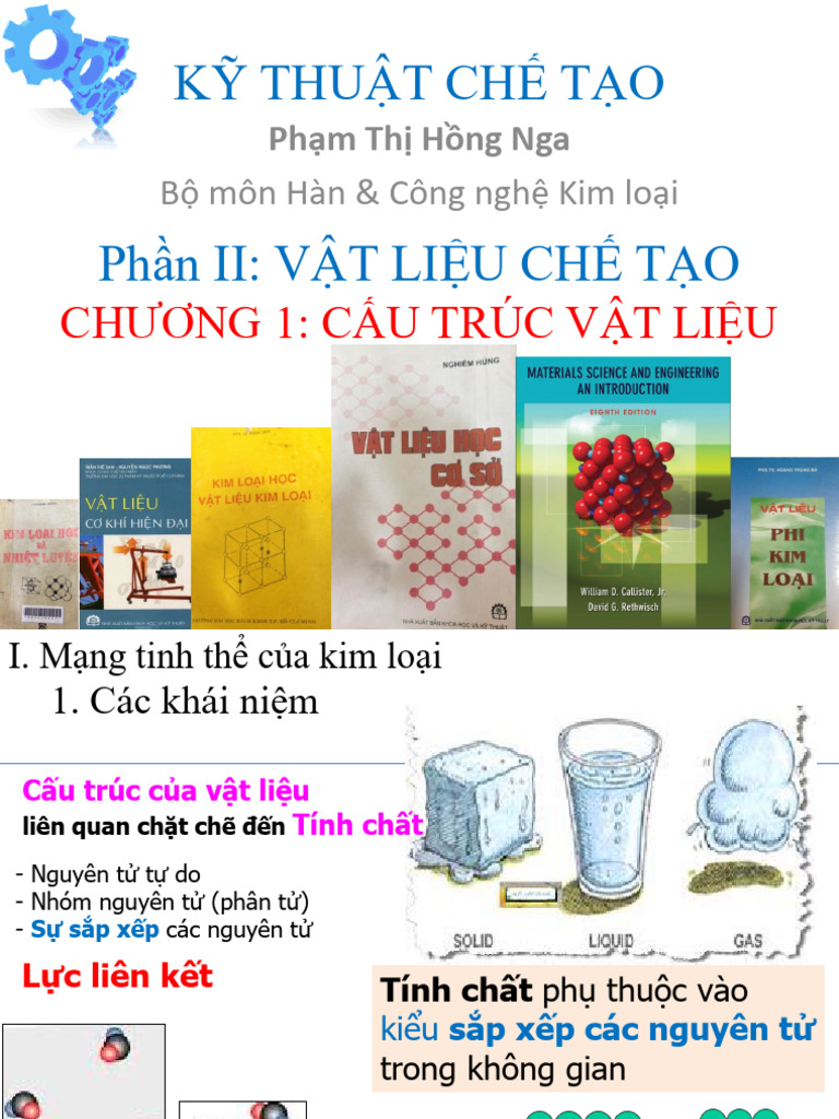Phan II- Vat lieu che tao - Chuong 1 - Cau truc Vat lieu - final | PDF