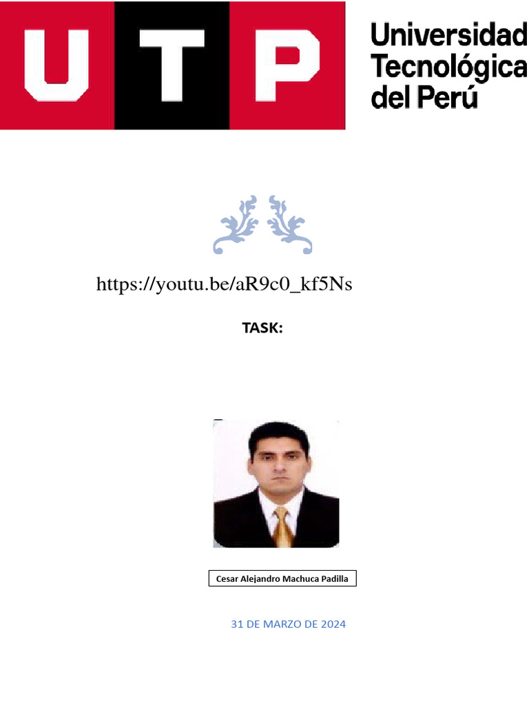 Week 01 - Task Assignment - My Daily Routine | PDF