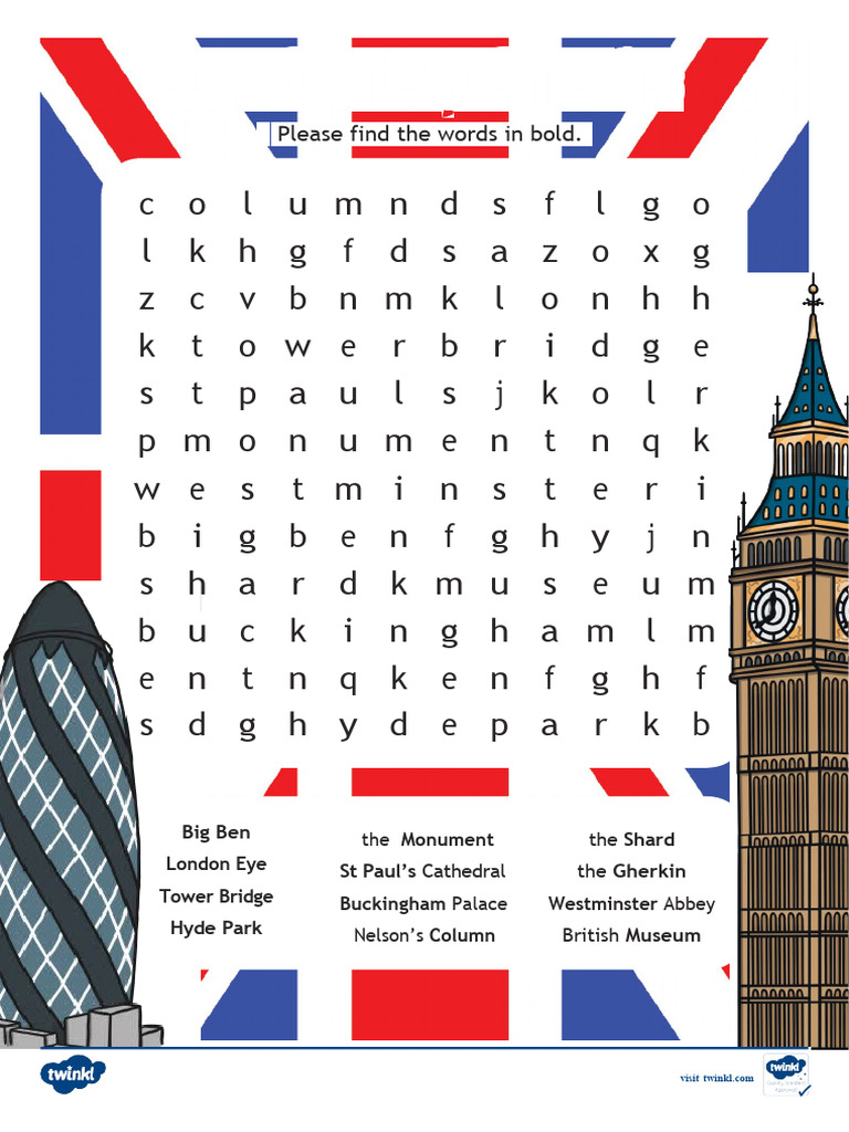 london-landmarks-word-search | PDF london-landmarks-word-search | PDF