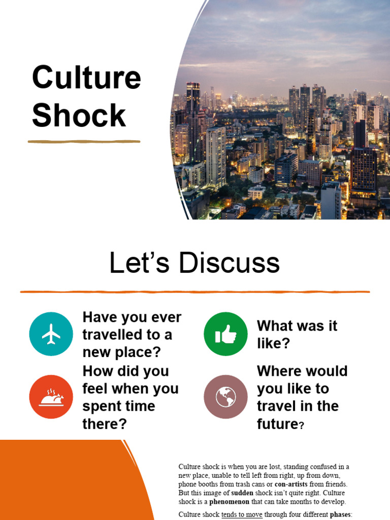 Lesson One - Culture Shock | PDF | Psychology