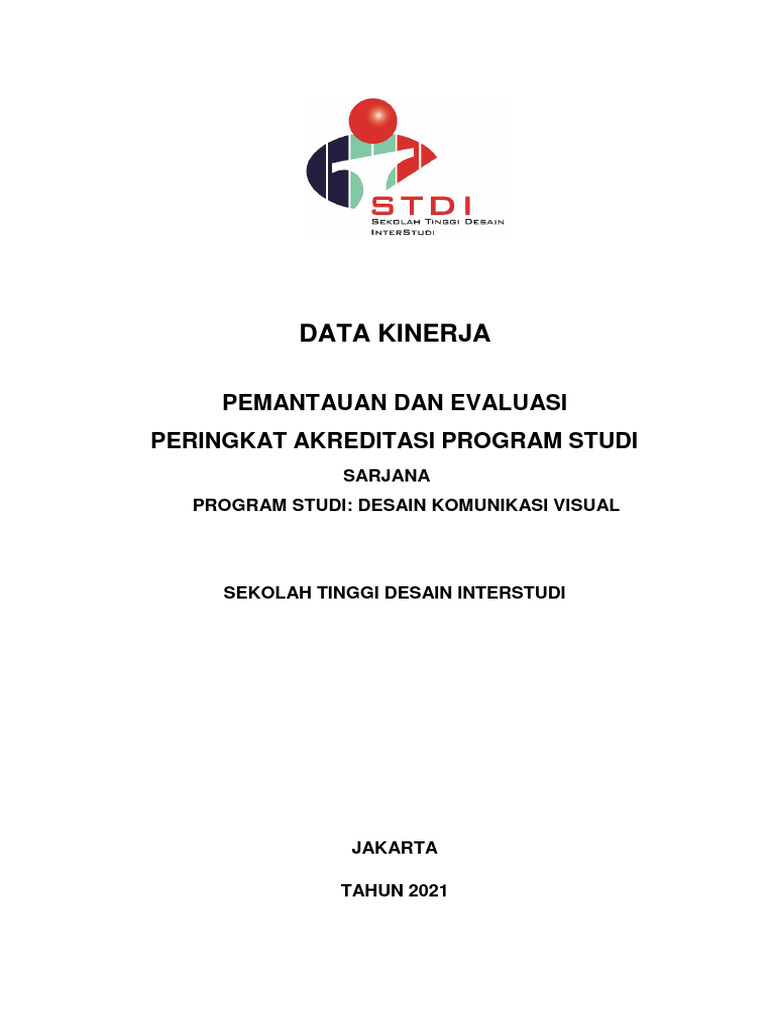 DATA KINERJA Program Sarjana DKV 2021 Fix | PDF | Karier & Perkembangan ...