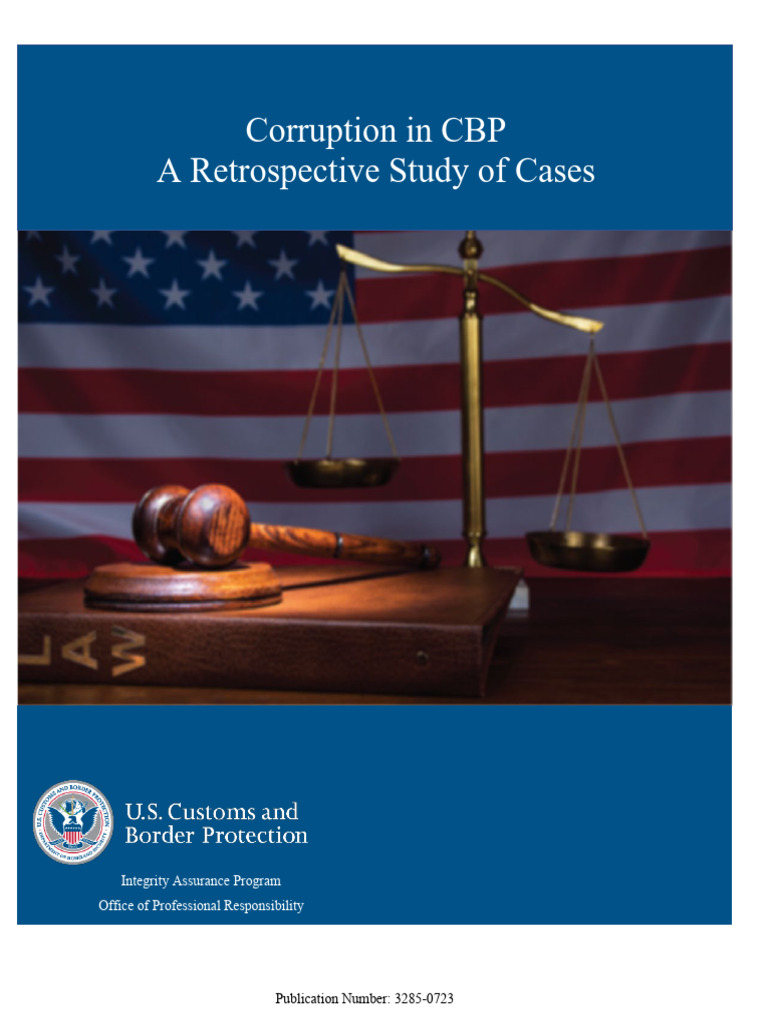 23 0830 Corruption in CBP Case Study | PDF | U.S. Customs And Border Protection | Corruption