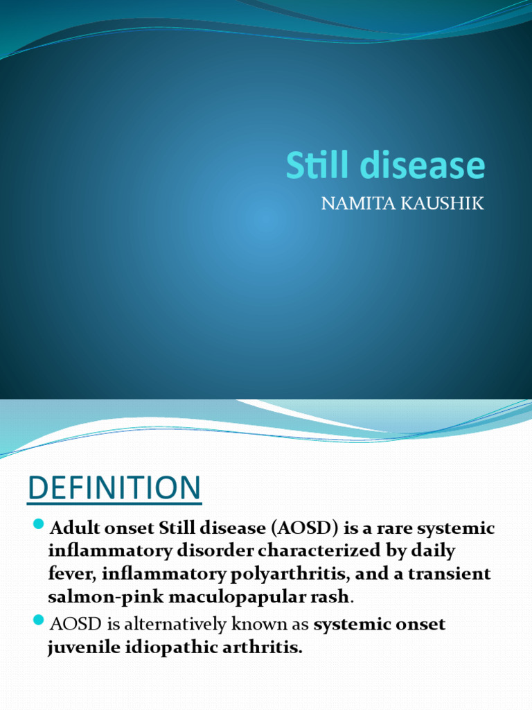 Still Disease | PDF | Fever | Arthritis