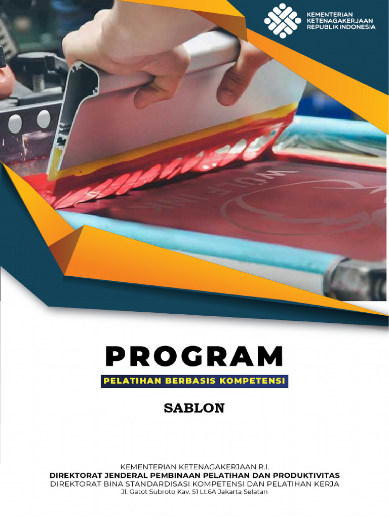 Pelatihan Kompetensi Sablon | PDF
