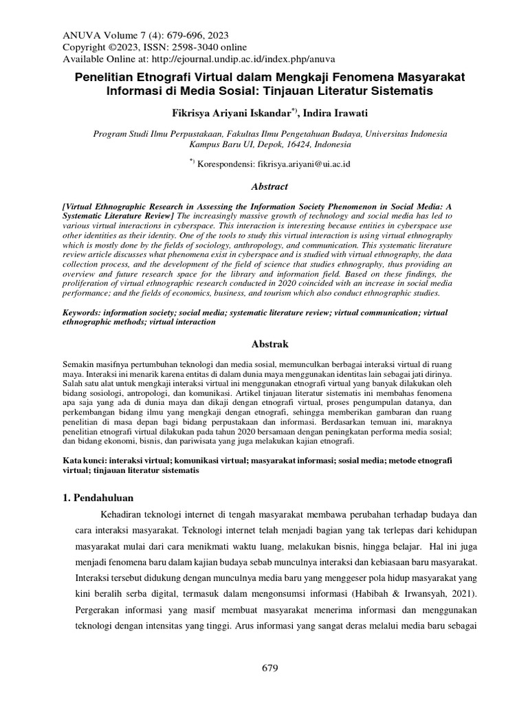 Etnografi | PDF