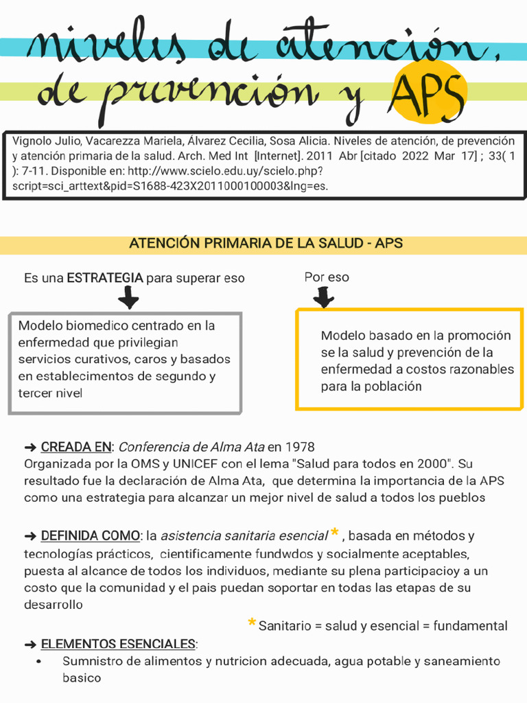 niveles de atencion aps | PDF